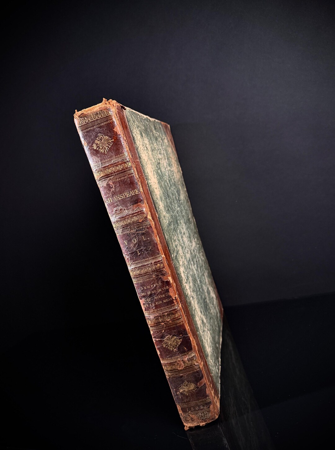 Large Antique Book Dramatic Works of Shakespeare Vol. 1 Revised by ...