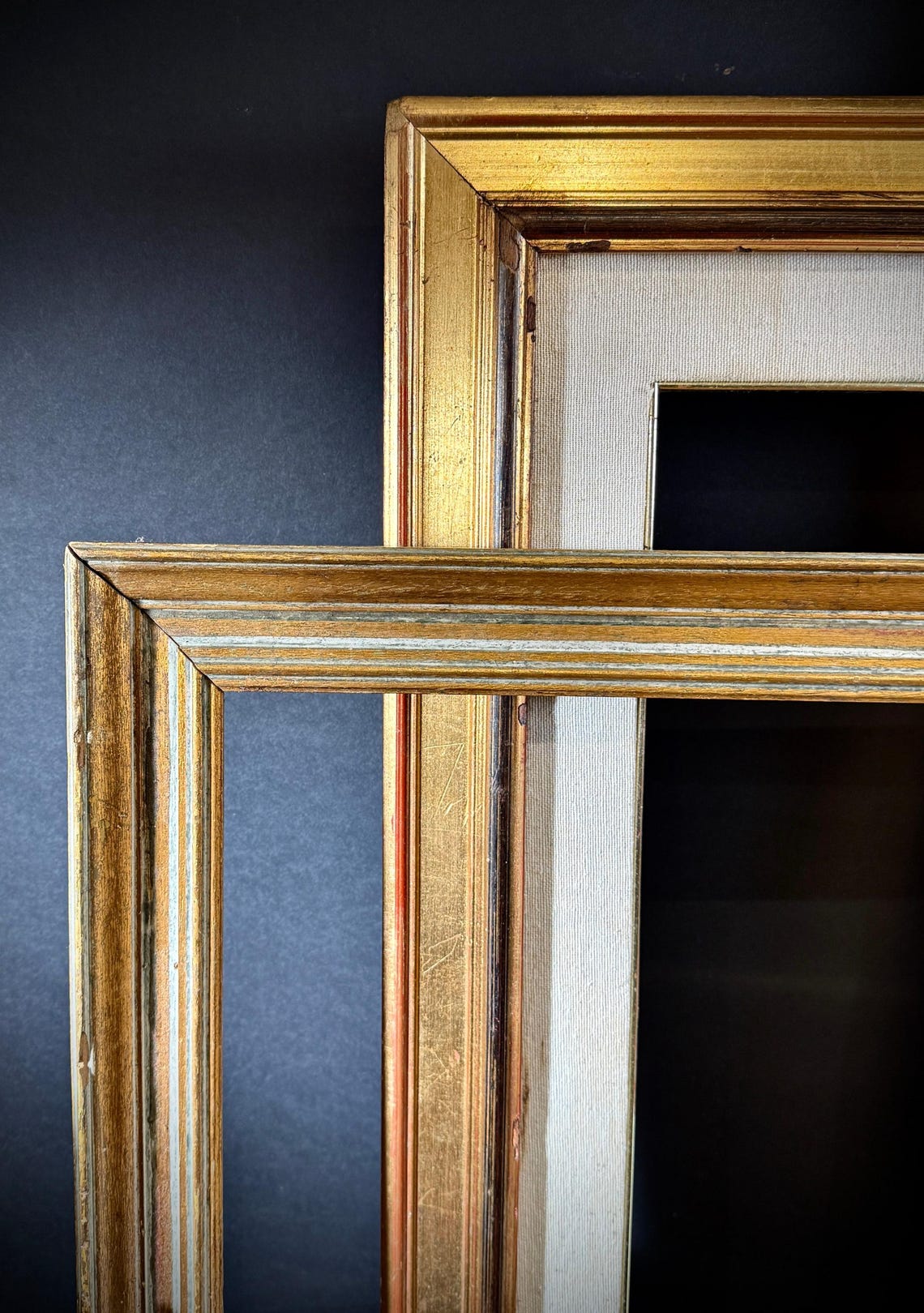 Set of 3 Large Classic Vintage French Wood Picture Frames – White ...