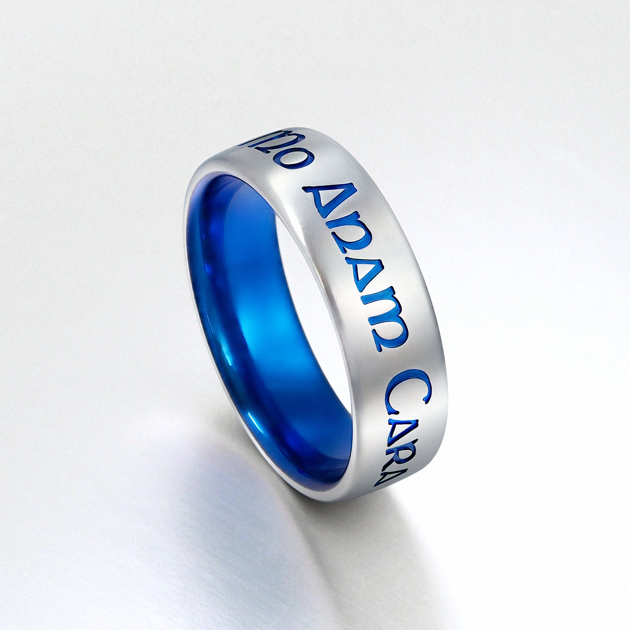 Name Ring Personalized Ring Text Engraved Ring Soul Mate - Etsy