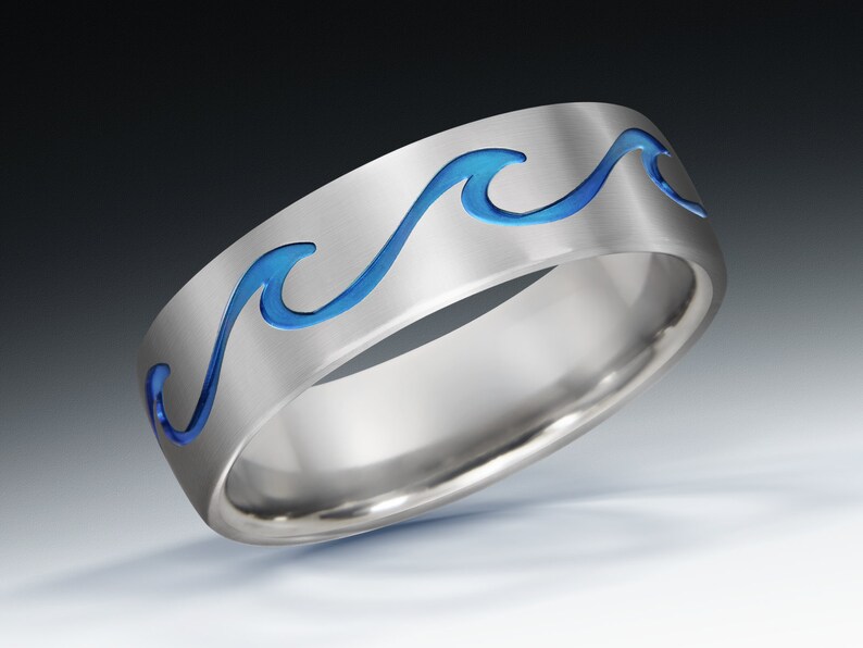 Ocean Wave Ring Beach Jewelry Ocean Ring Beach Ring Wave - Etsy