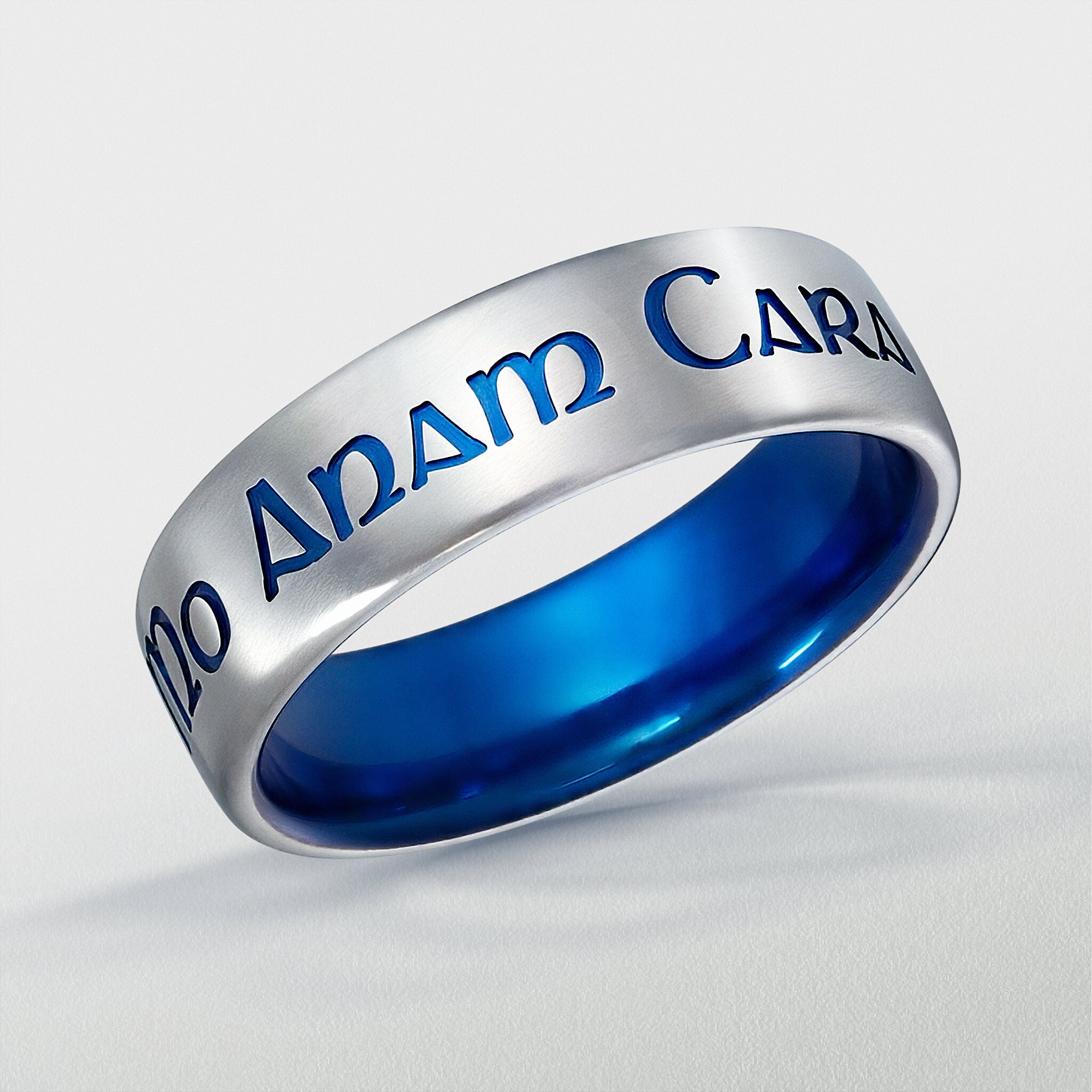 Name Ring Personalized Ring Text Engraved Ring Soul Mate | Etsy