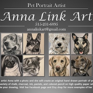 Pet Portrait Custom Drawing Pet Loss Gift Dog Portrait Pet Illustration ...