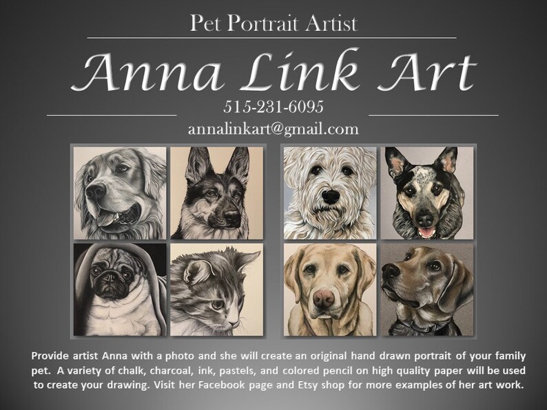 Pet Portrait Custom Drawing Pet Loss Gift Dog Portrait Pet Illustration ...