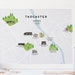 Tadcaster Map - Illustrated Map of Tadcaster Print / Travel Gifts ...
