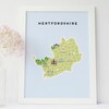 Perthshire Map - Illustrated Map of Perthshire Print / Travel Gifts ...