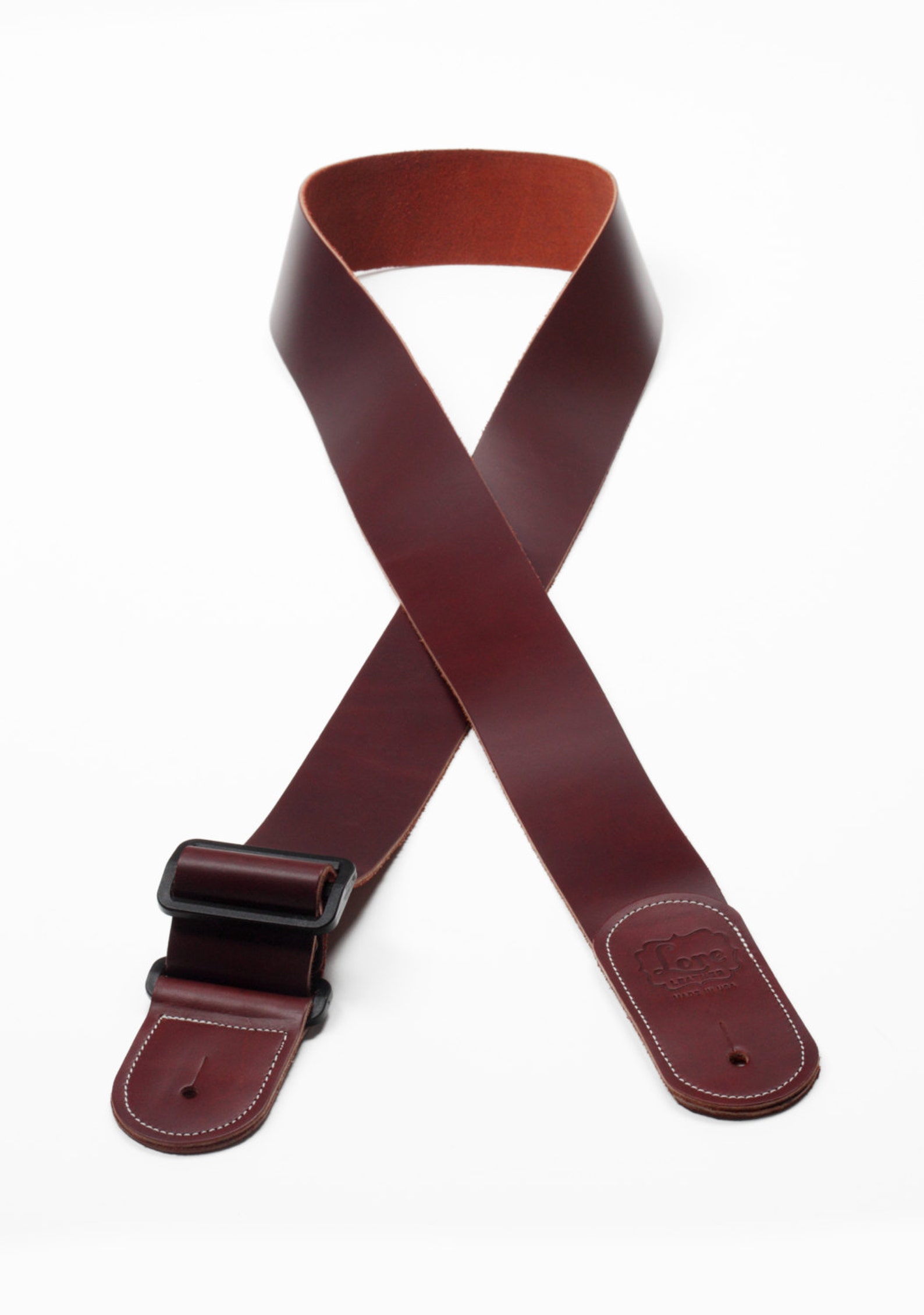 2" Leather Slider Guitar Strap - Etsy