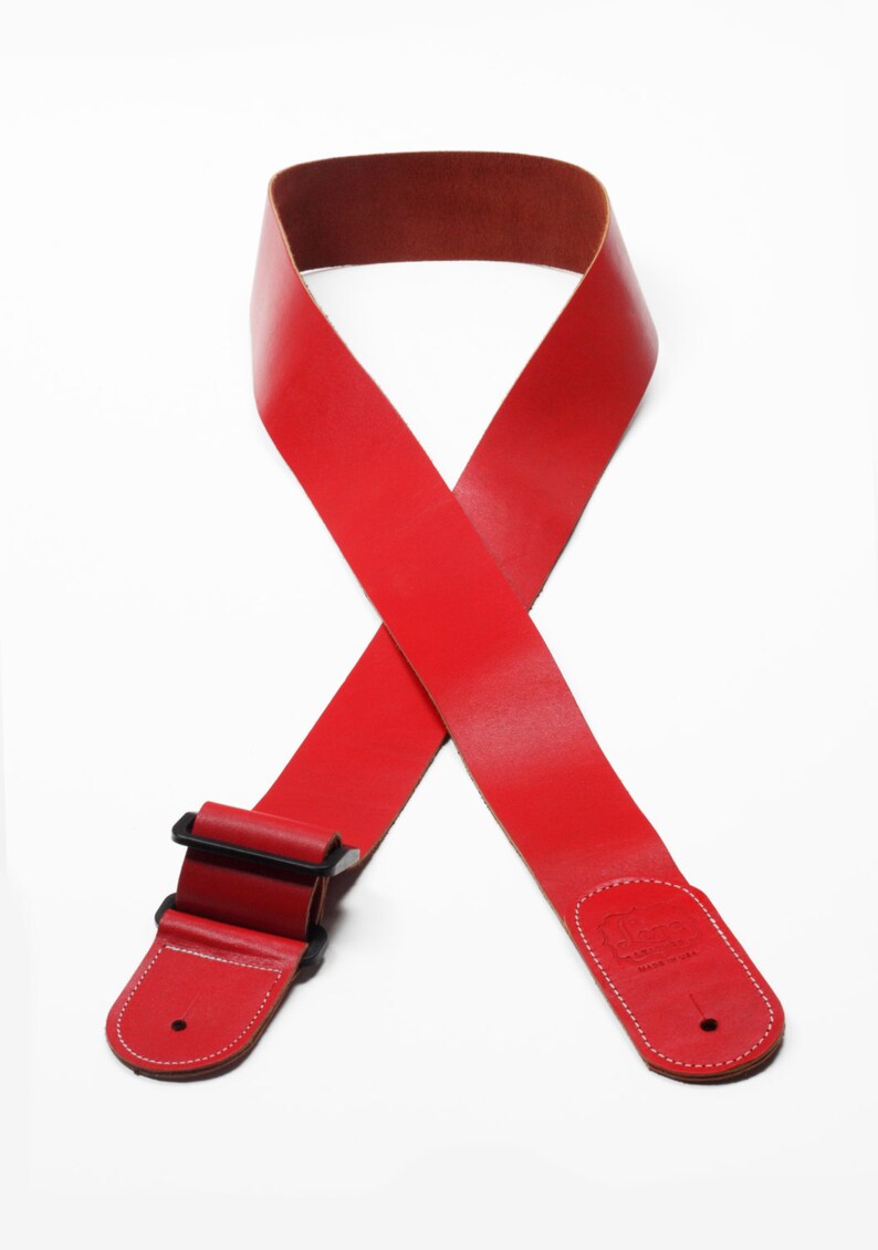 2 Leather Slider Guitar Strap - Etsy