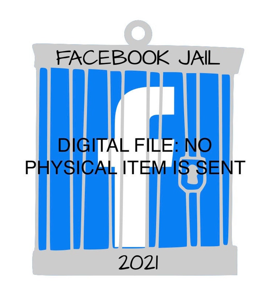 Laser Ready File : Facebook Jail- SVG Digital File - Etsy