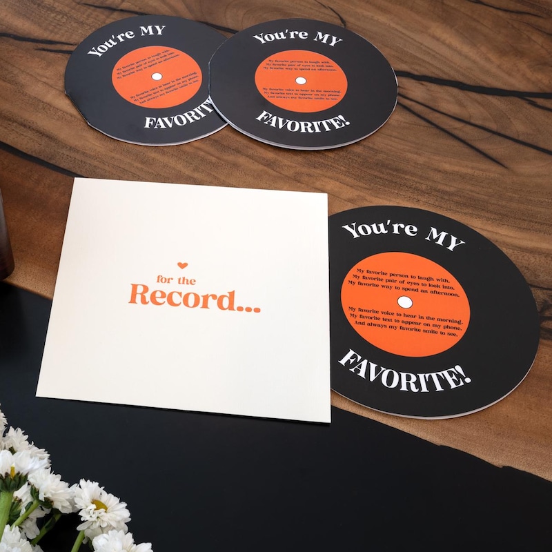 Record Valentine Cards - Etsy
