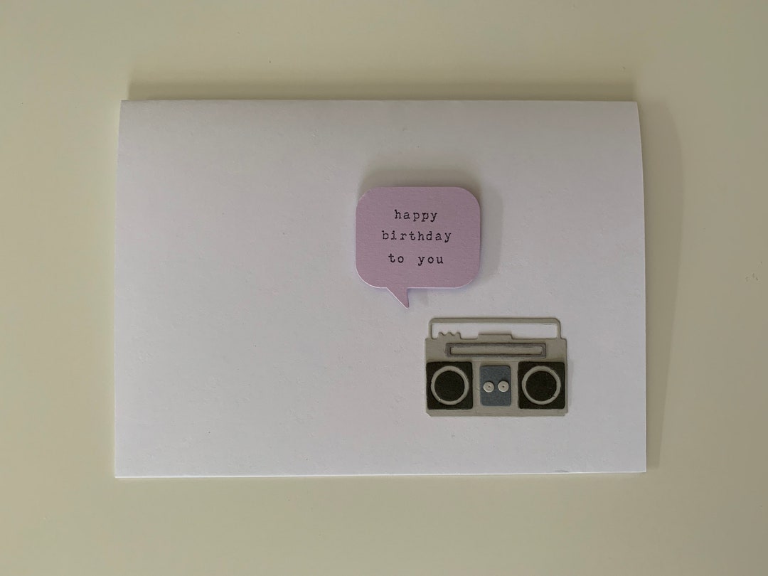 Happy Birthday to You (boom Box) - Etsy