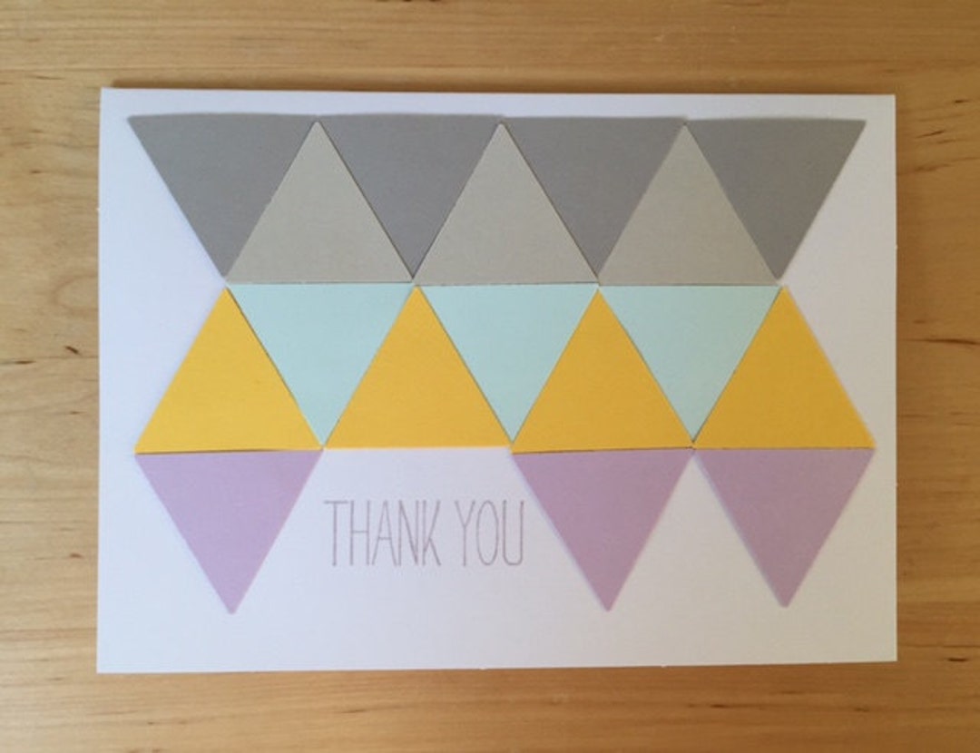 Thank You triangles - Etsy