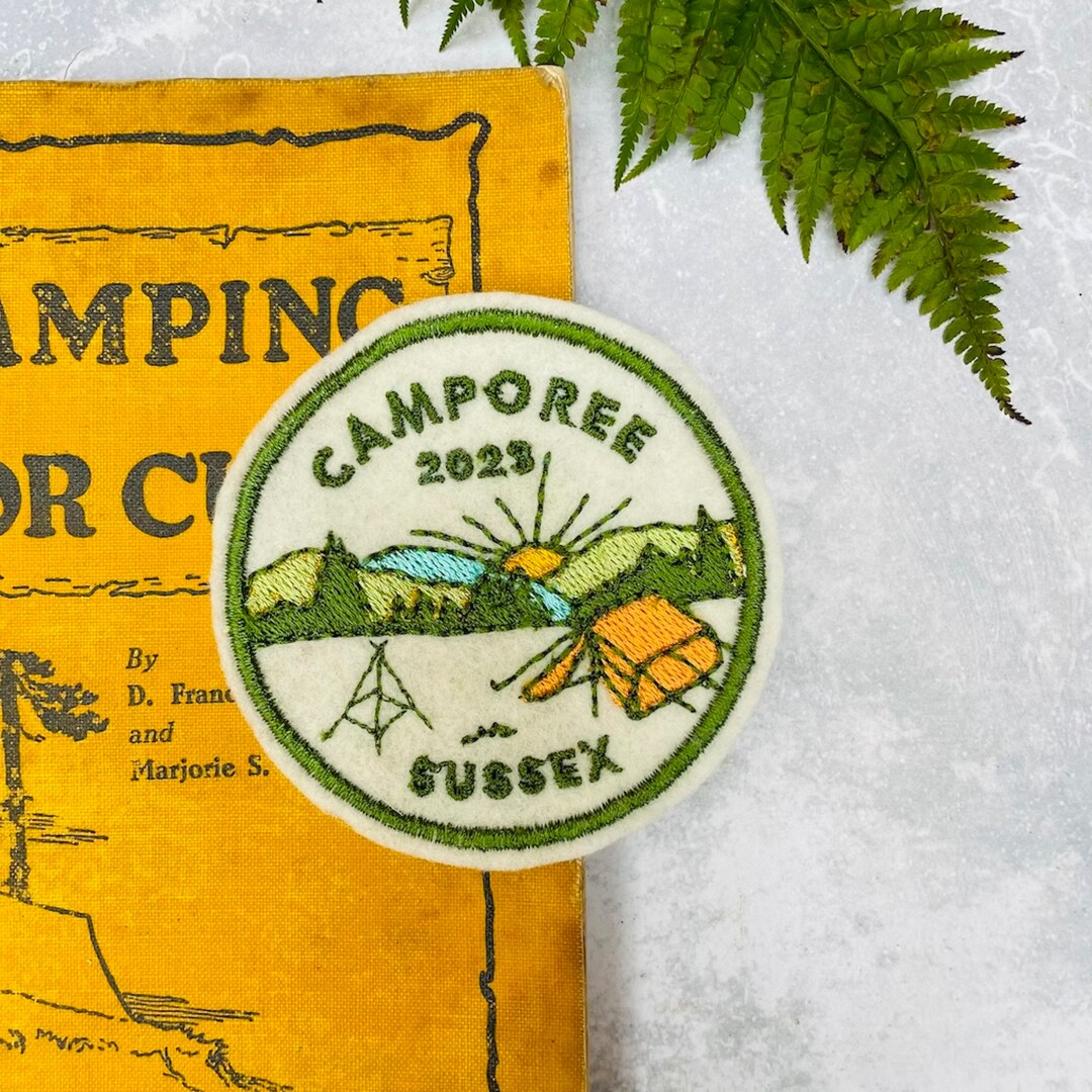 Custom Camporee Patch, Personalised Embroidered Camping Patch ...