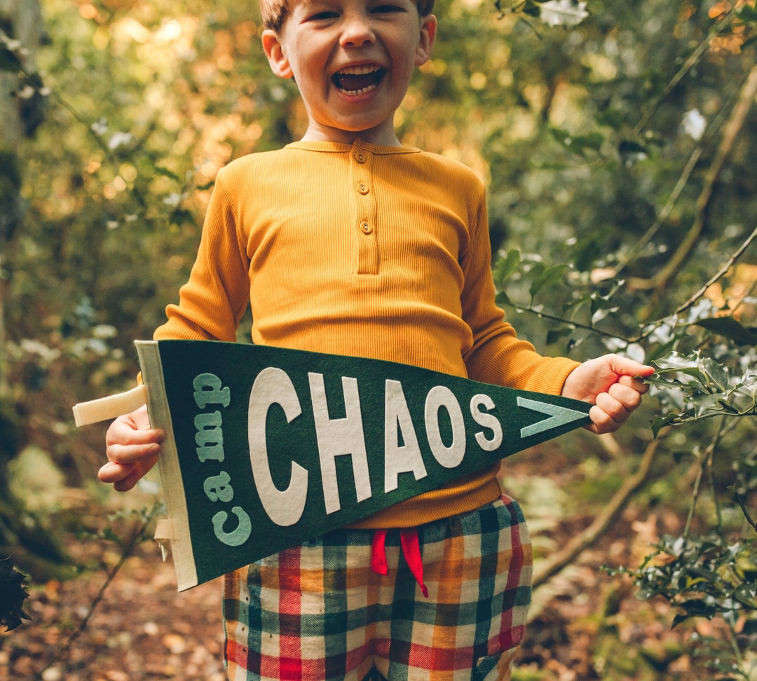 Custom Camp Pennant Flag, Camp Decor, Camping Gift for Kids - Etsy