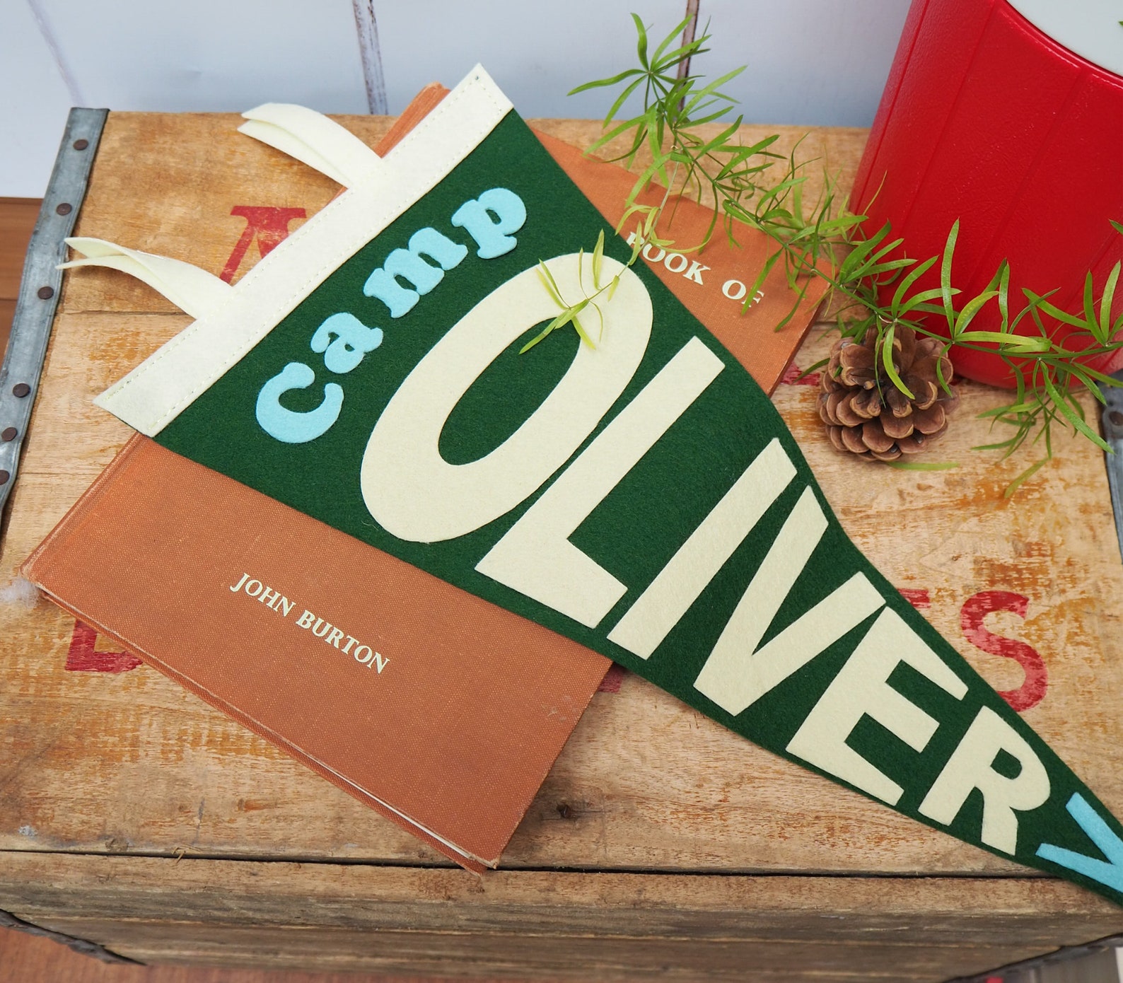 Custom Camp Pennant Flag, Camp Decor, Camping Gift for Kids - Etsy