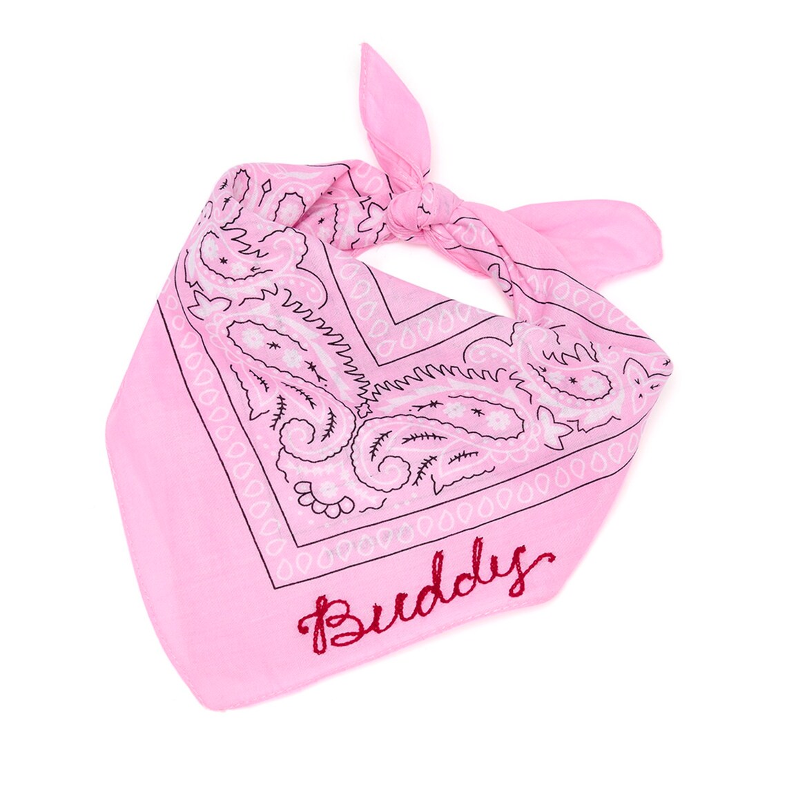Custom Chain Stitched Cotton Bandana, Personalized Embroidered ...