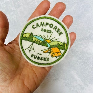 Custom Camporee Patch, Personalised Embroidered Camping Patch, Personalised Christmas Gift - Etsy