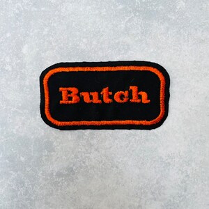 Custom Name Patch, Retro Name Patch, Personalised Name Badge, Sew on or ...