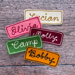 Custom Chain Stitch Patch, Name Patch, Chain Stitch Embroidery - Etsy