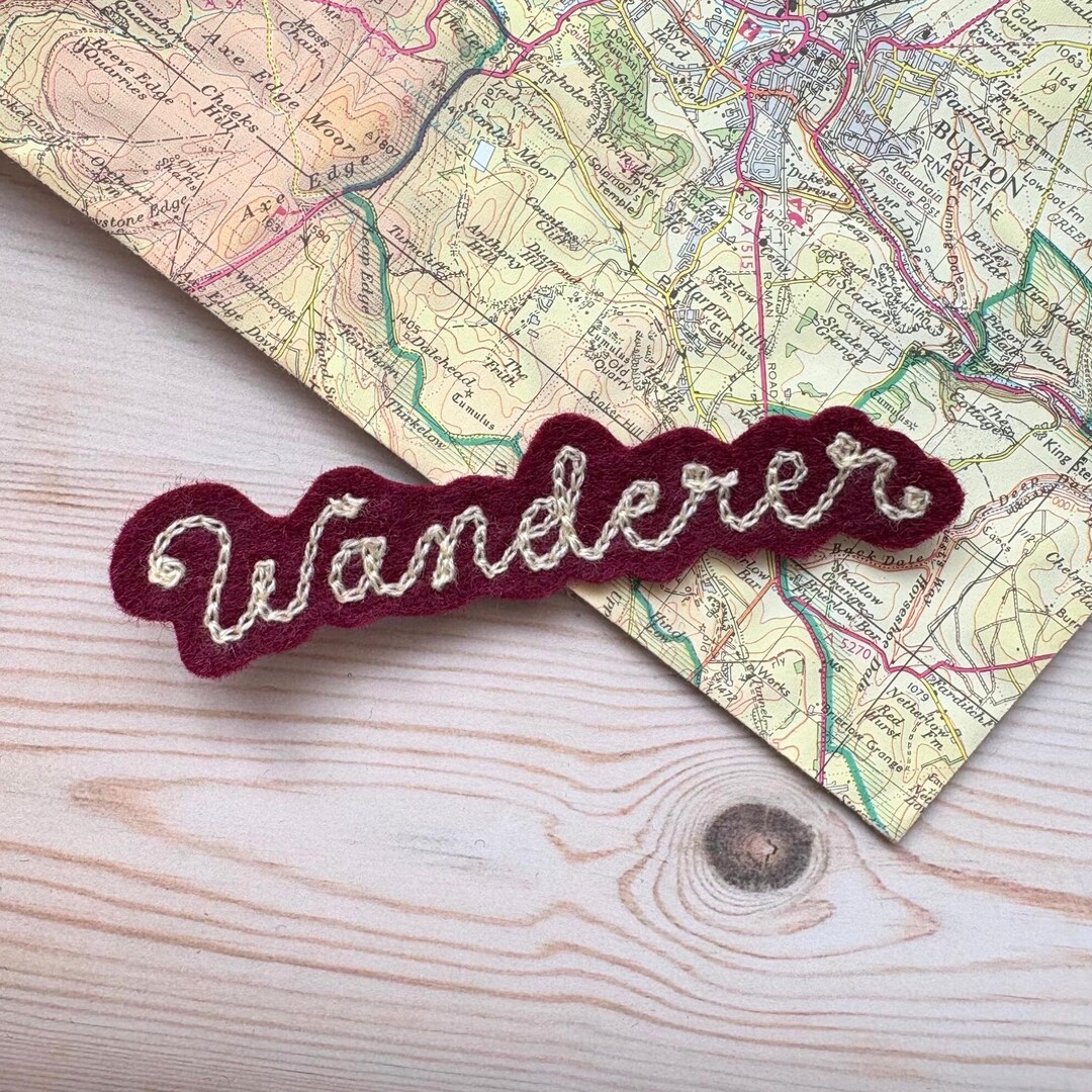 Personalised Chain Stitch Patch | Custom Handmade Embroidered Patch ...