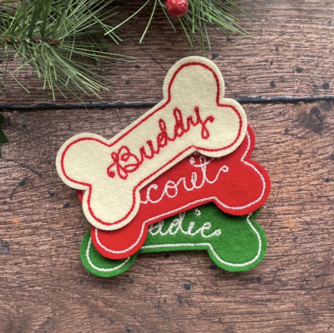 Custom Chain Stitch Embroidered Dog Patch, Name Badge for Dogs, Chain ...