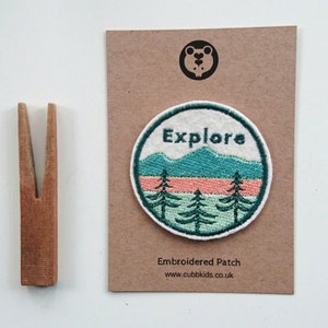 Explore Patch, Embroidered Adventure Patch, Camp Patch, Xmas Gifts - Etsy