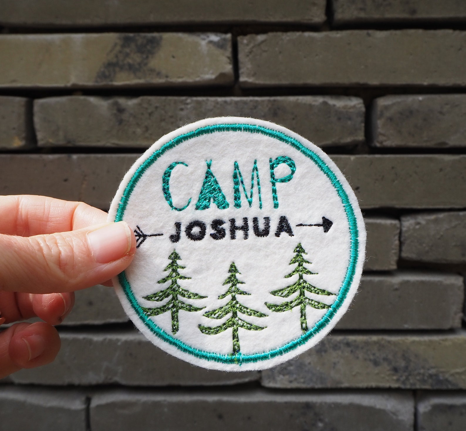 Personalized Camp Patch - Custom Embroidered Name Badge, Iron on or Sew ...