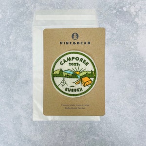 Custom Camporee Patch, Personalised Embroidered Camping Patch, Personalised Christmas Gift - Etsy