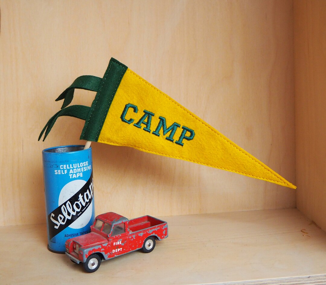 Camp Mini Pennant Flag - Etsy