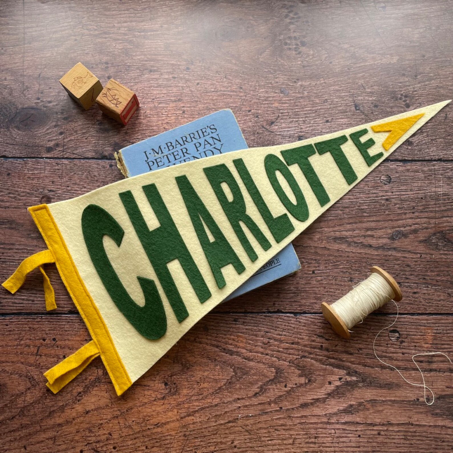 Custom Name Pennant Flag, Personalised Name Pennant,kids Room Sign ...