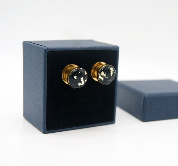 Black Men Ear Gauges Plugs Size From 8g up to 1 Inch - Etsy