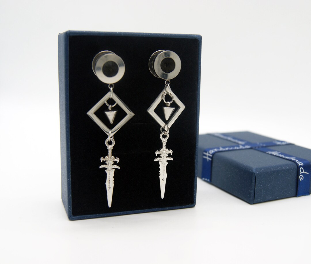 Sword Plugs Gauges / 16g, 8g, 6g, 4g, 2g, 0g, 00g, 7/16, 1/2, 9/16, 5/8 ...