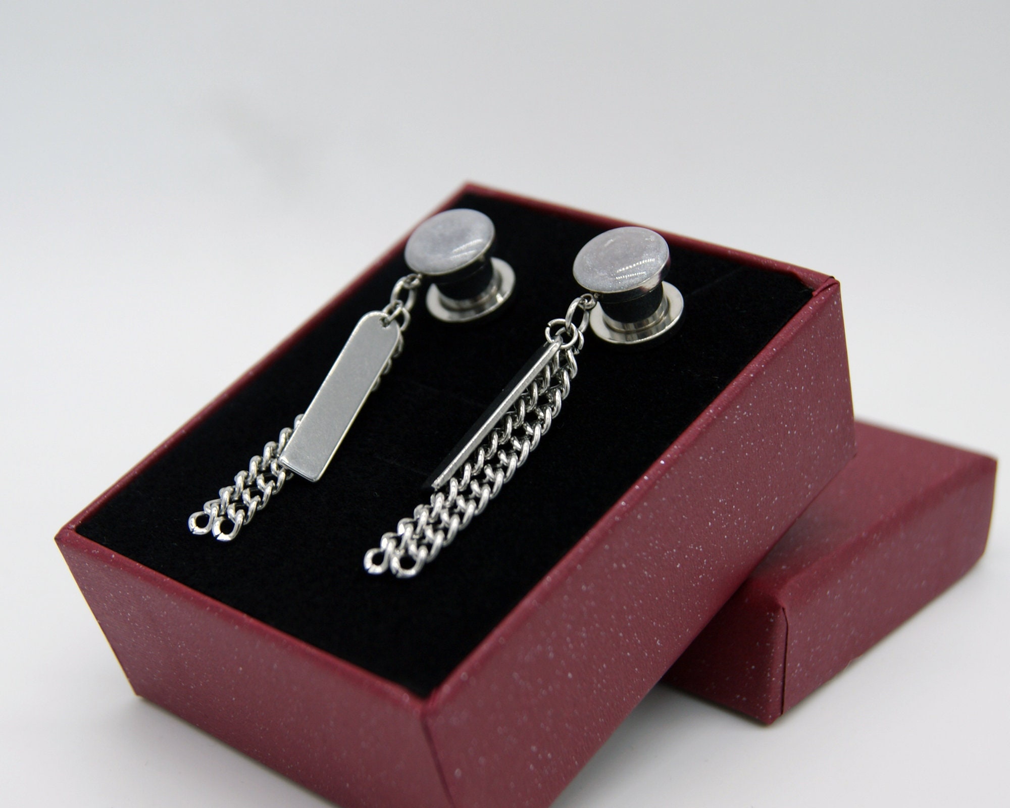 Silver Men Plugs Gauges/8g 6g 4g 2g 0g 00g 1/2 9/16 | Etsy