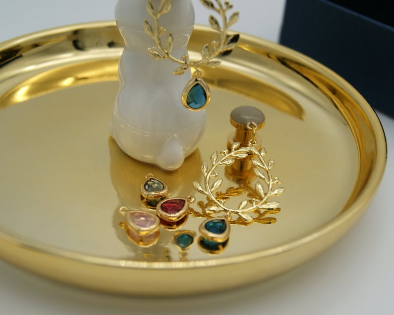 Water Drop Crystal Dangle Plugs wedding Piercing Gauges /8g | Etsy