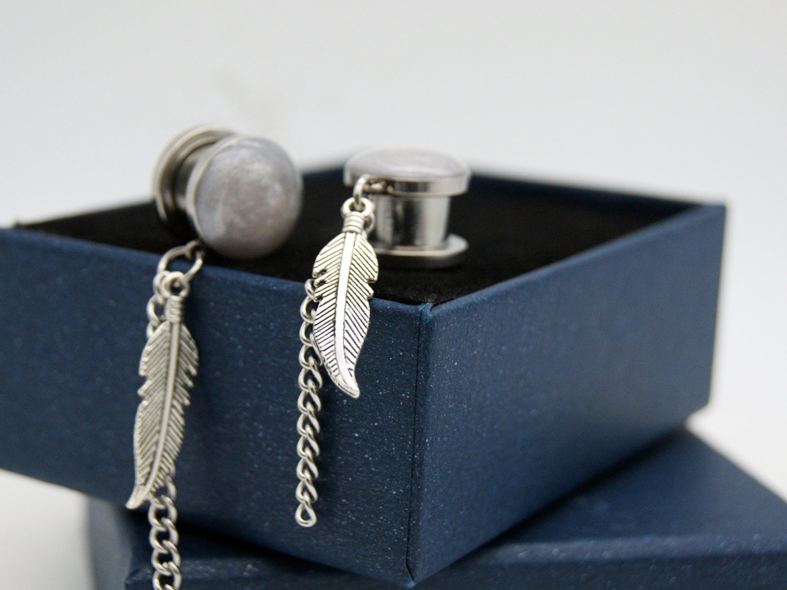 Silver Leaves Screw on Ear Gauges Plugs in Gold/silver/rose - Etsy