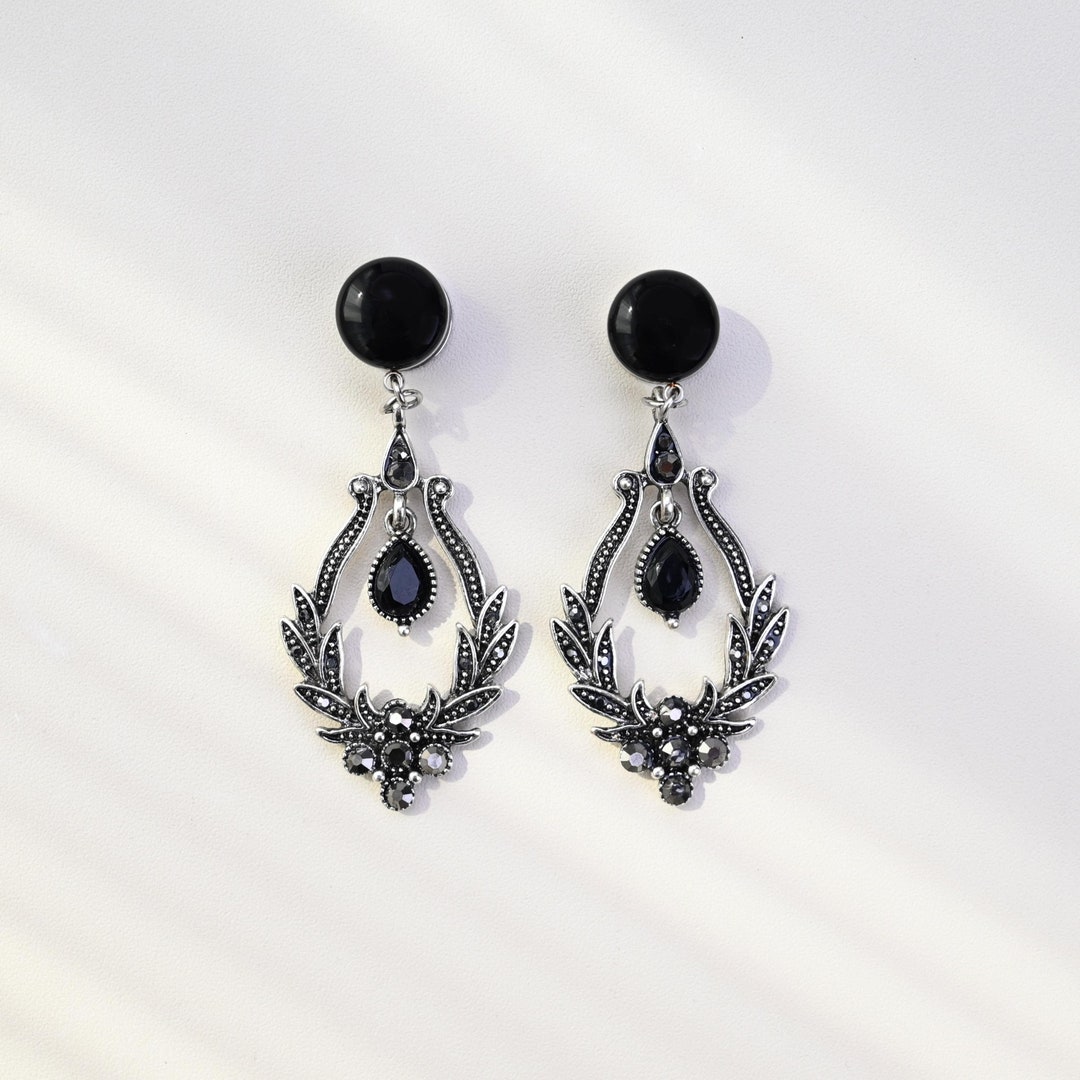 Crystal Victoria Party Plugs Gauges /8g ,6g ,4g ,2g ,0g ,00g ,7/16, 1/2 ...