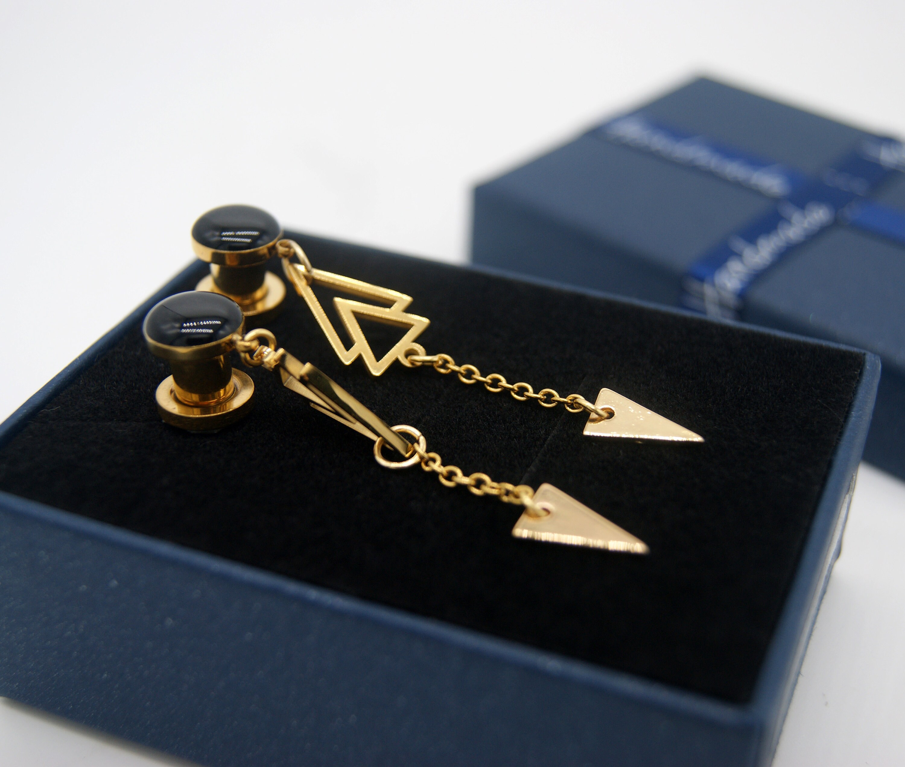 Triangle Geometric Dangle Plugs /8g 6g 4g 2g 0g 00g 1/2 | Etsy