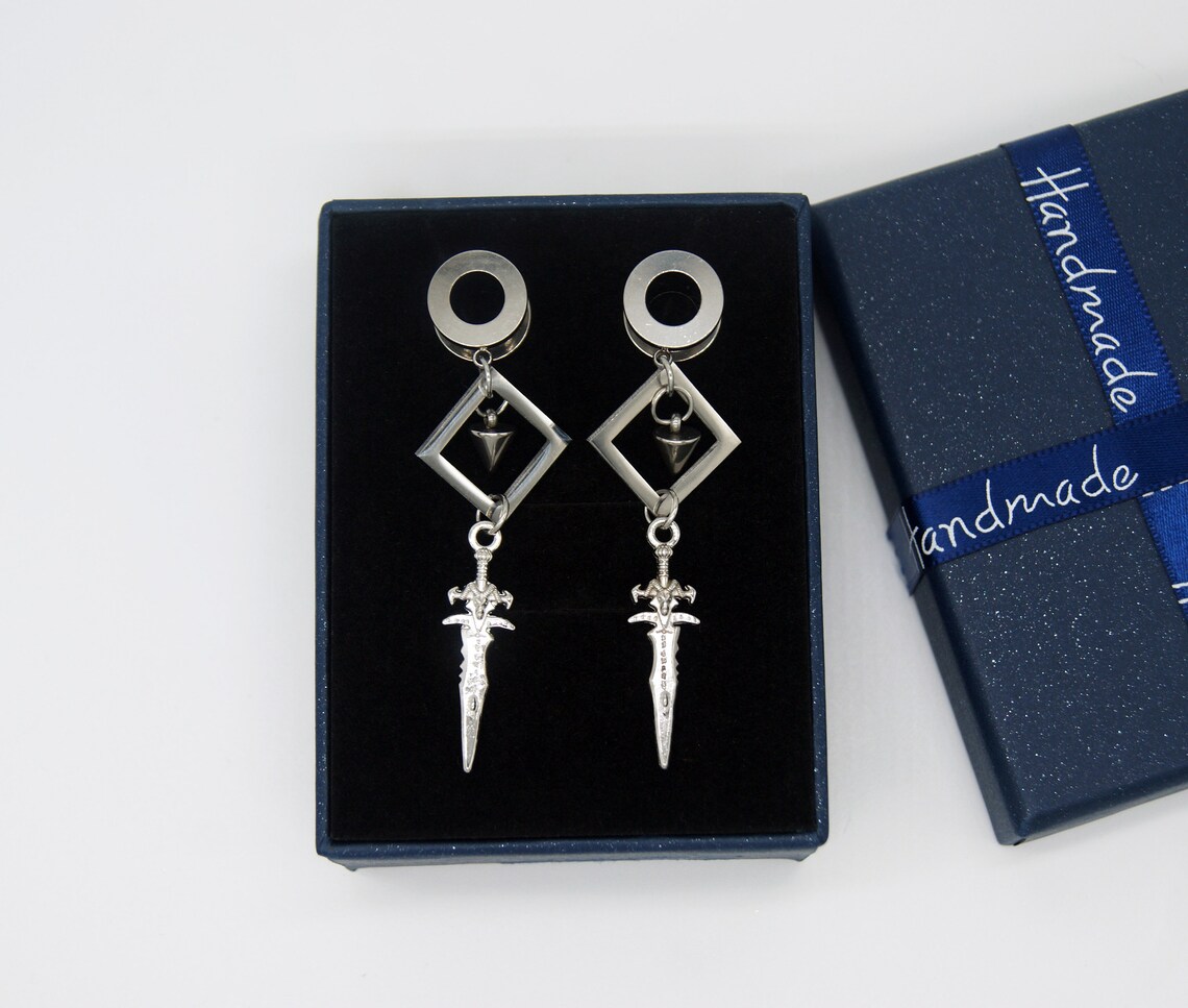 Sword Plugs Gauges / 16g 8g 6g 4g 2g 0g 00g 7/16 1/2 | Etsy