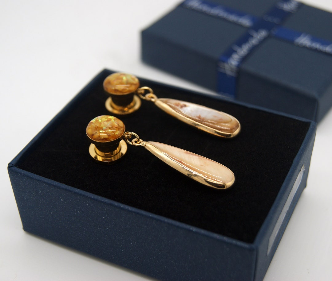 Elegant Chocolate Dangle Plugs With Crushed Shell on Top /8g ,6g ,4g ...