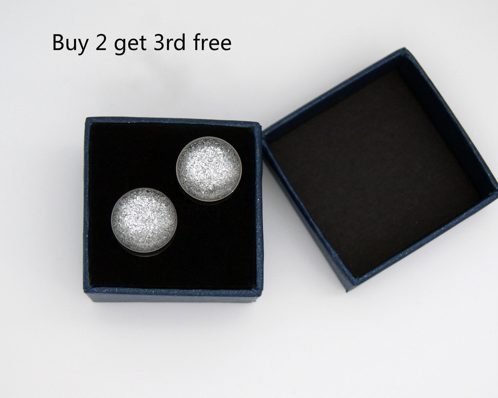 Silver Glitter Ear Plugs Gauges 8g6g 5g 4g 2g 0g 00g | Etsy