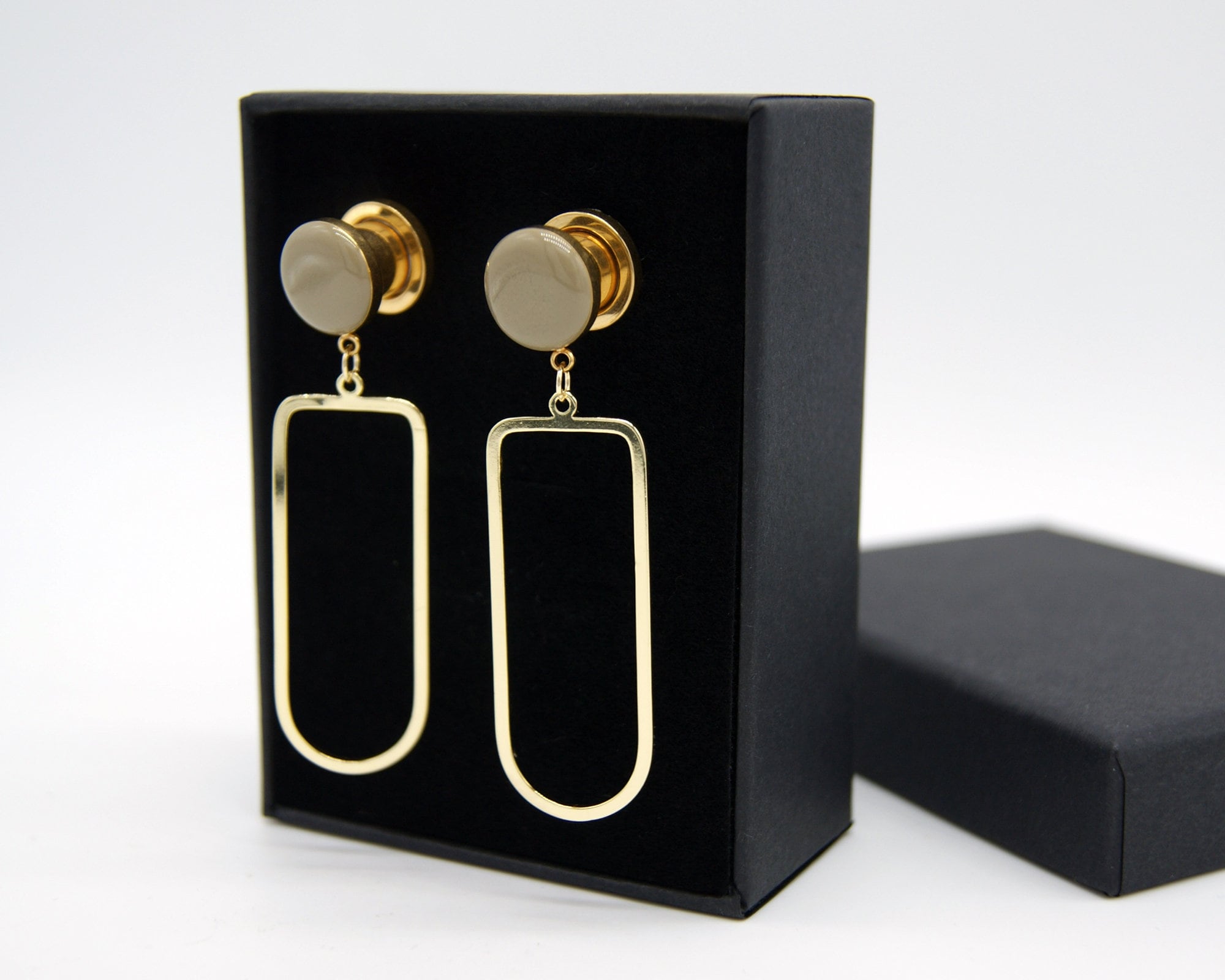 Geometric Dangle Plugs /8g ,6g ,4g ,2g ,0g ,00g ,1/2, 9/16 , 5/8 ,11/16 ...