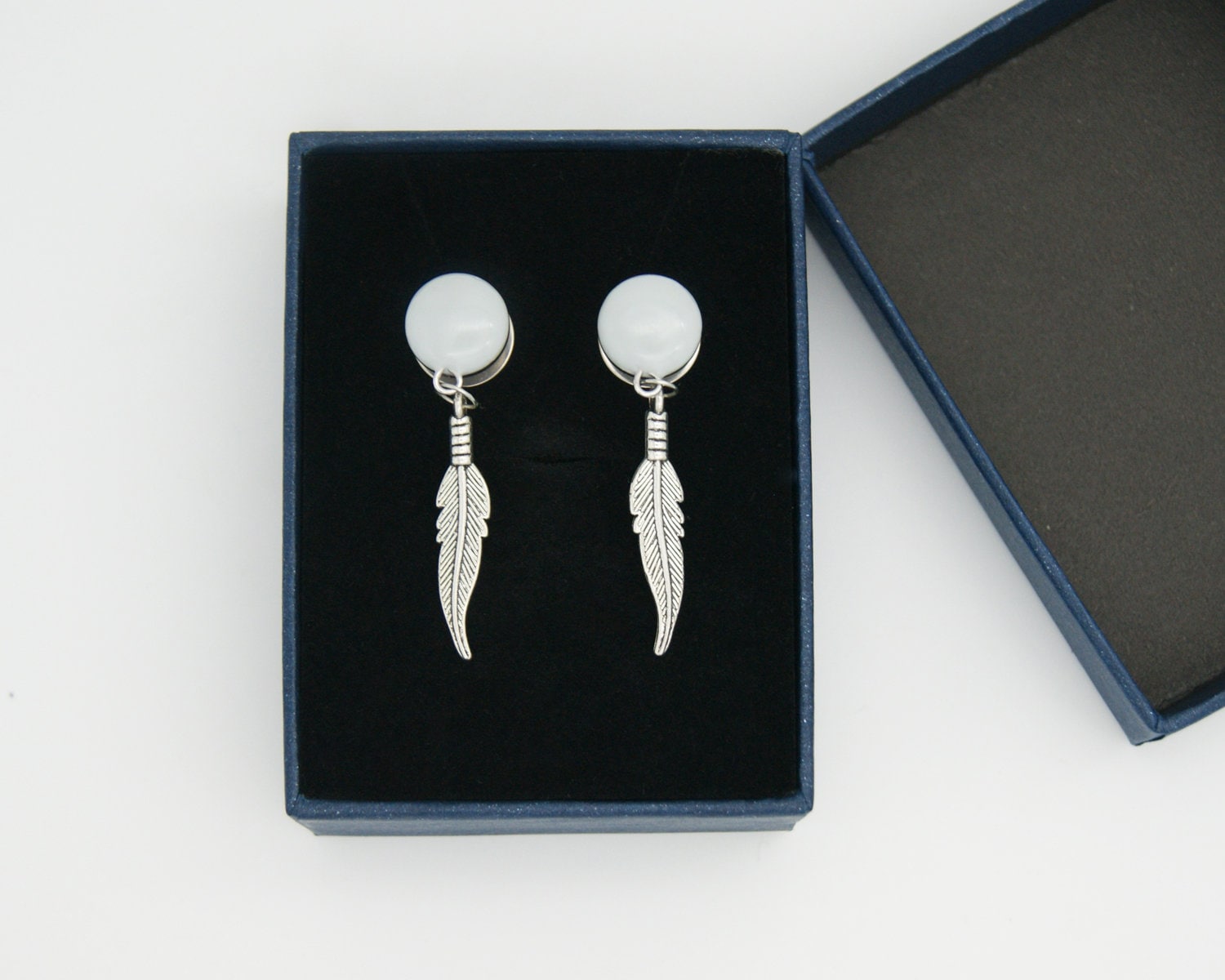 Silver Leaves Screw on Ear Gauges Plugs in Gold Color Size - Etsy