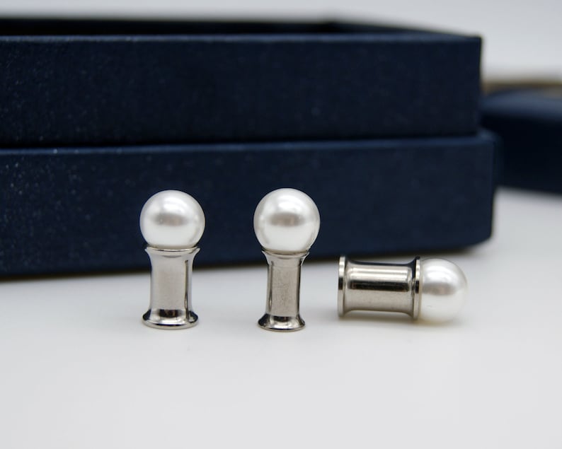 Pearl Ball Plugs Wedding Plugs Double Flare Plugs Tunnels 12g - Etsy