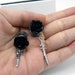 Black Rose Sword Plugs Gauges / 16g, 8g, 6g, 4g, 2g, 0g, 00g, 7/16, 1/2 ...