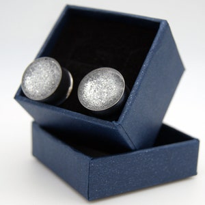 Silver Glitter Ear Plugs Gauges 8g,6g ,5g ,4g ,2g , 0g ,00g ,1/2, 9/16 ...