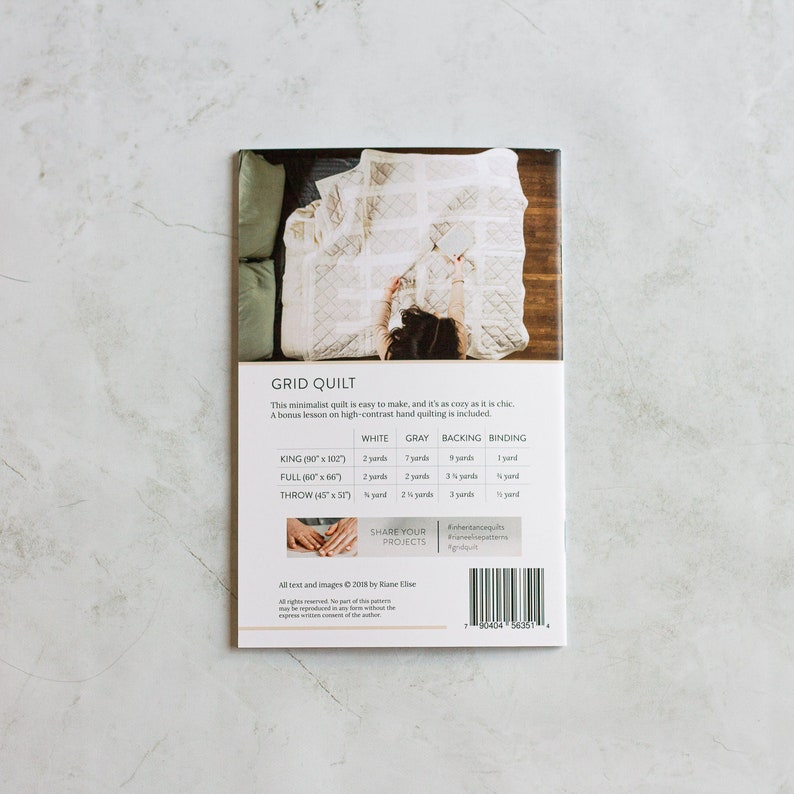 Grid Quilt Pattern - Etsy