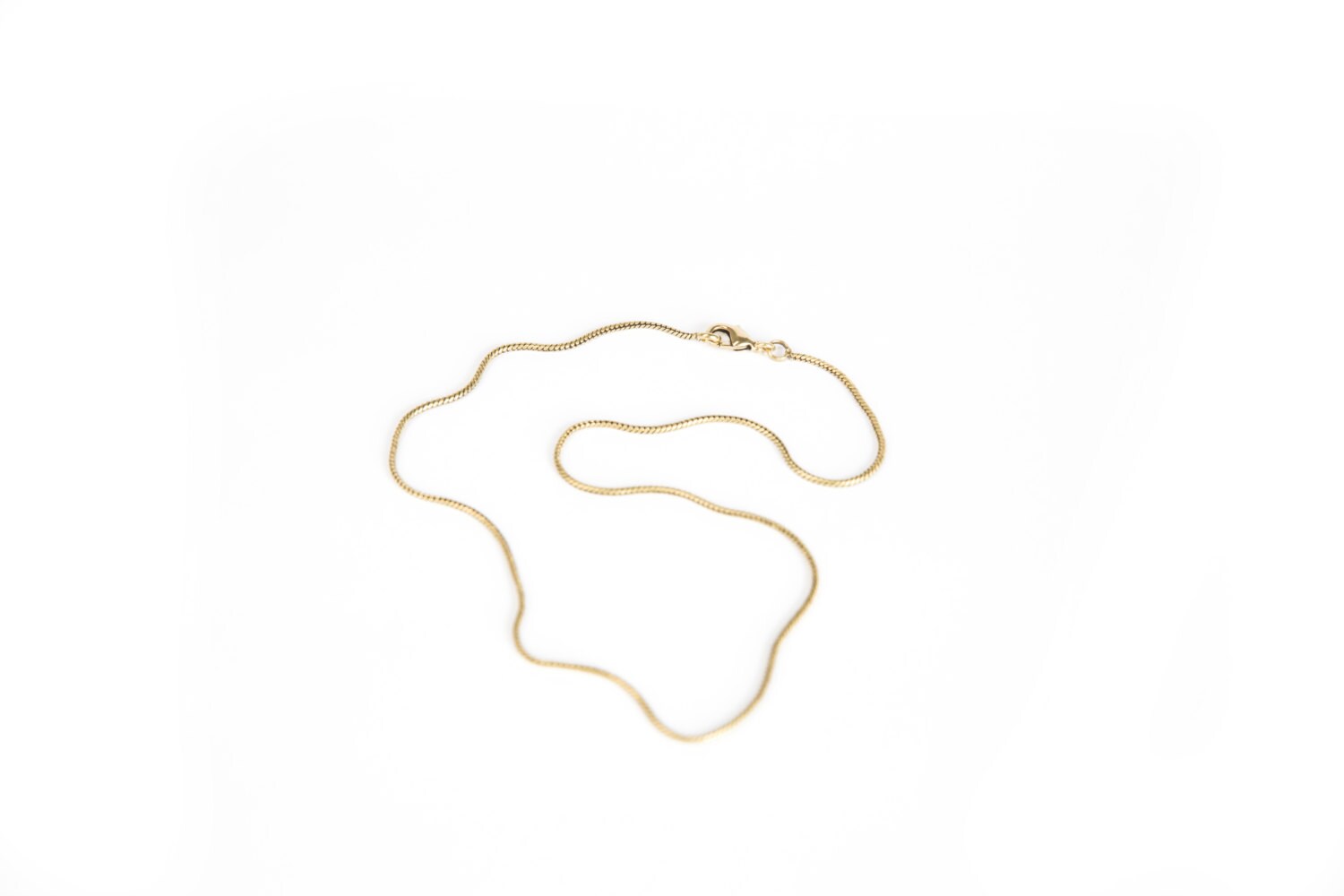 Brass Snake Chain Brass Necklace 16 18 20 | Etsy