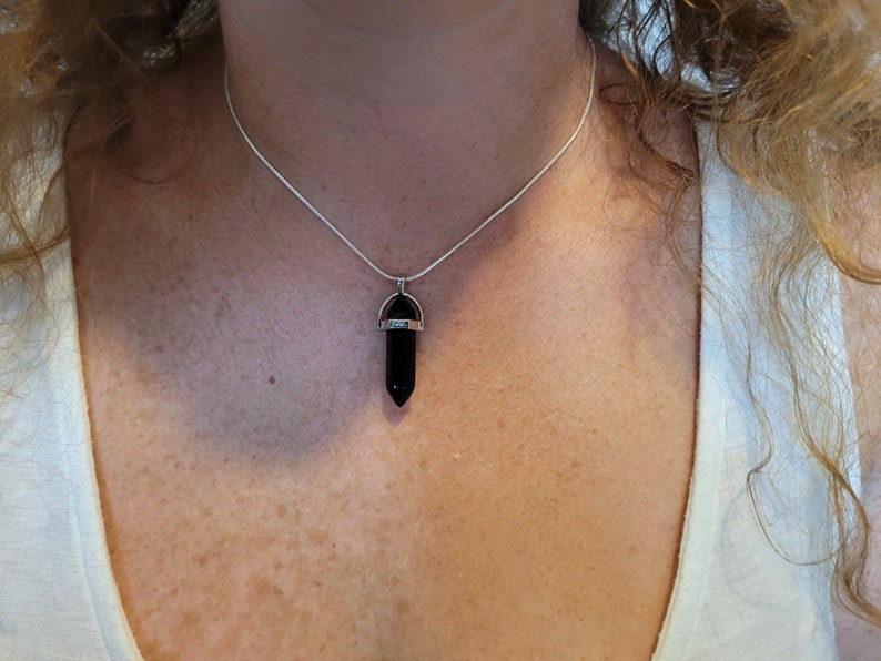 Crystal Point Healing Crystal Choker Necklace Amethyst Lapis Rose ...