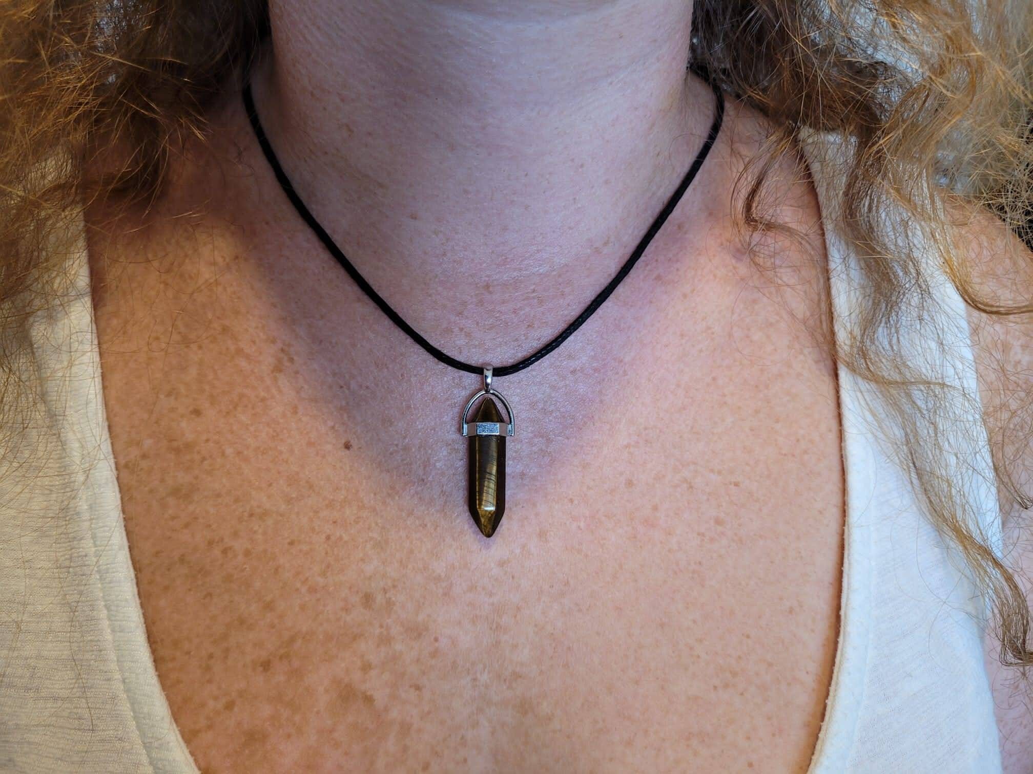 Crystal Point Healing Crystal Choker Necklace Amethyst Lapis Rose ...