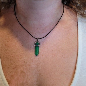 Crystal Point Healing Crystal Choker Necklace Amethyst Lapis Rose ...