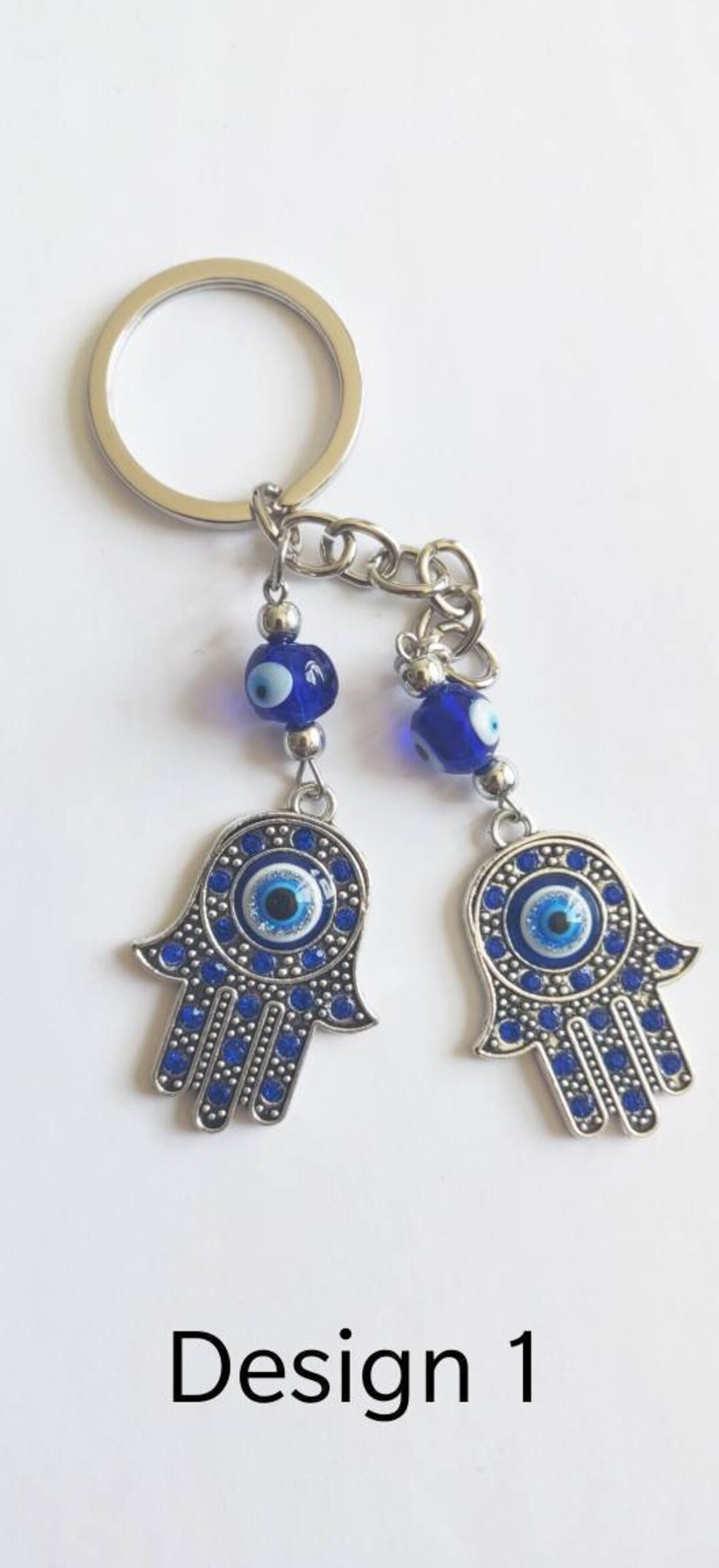 Hamsa Keychain Keyring Protection Healing Charm 4 Designs UK Seller ...
